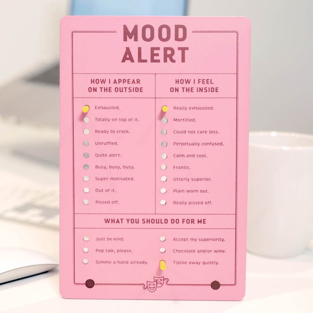 Mood Alert Desktop Pegboard | Knock Knock